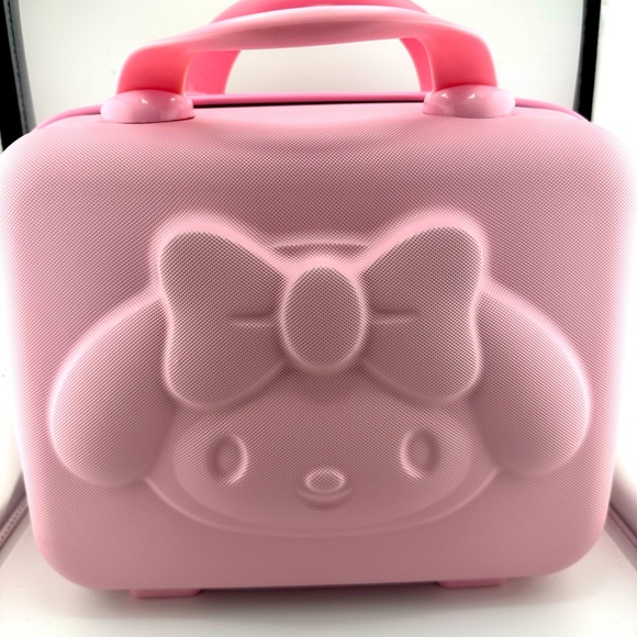 Hello Kitty | Bags | My Melody Pink Hard Shell Makeup Case Train Case ...